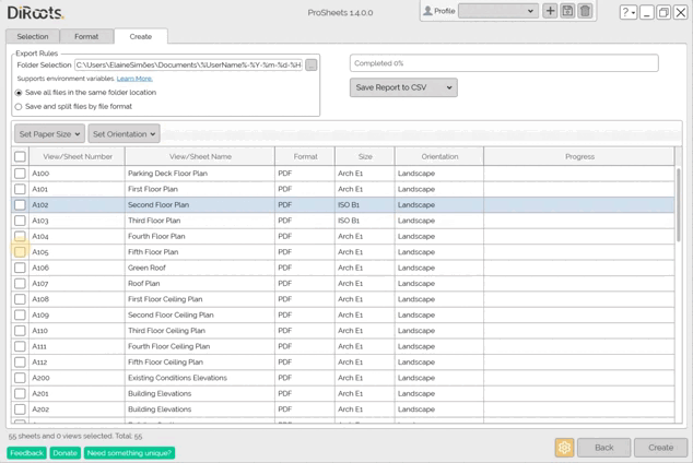 Create Tab - DiRoots.ProSheets.Releases