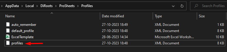 Profiles - DiRoots.ProSheets.Releases